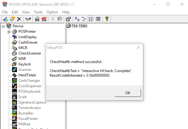 Using Epson Opos With Pos X Thermal Printer Pos X