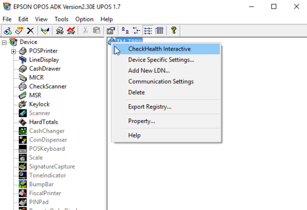 Using Epson OPOS with POS-X Thermal Printer - POS-X