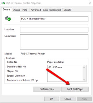 Printer Installation Workaround (Thermal) - POS-X