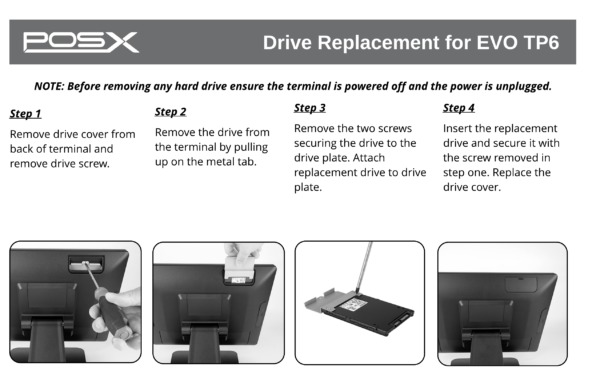 EVO TP6 - Drive Replacement - POS-X